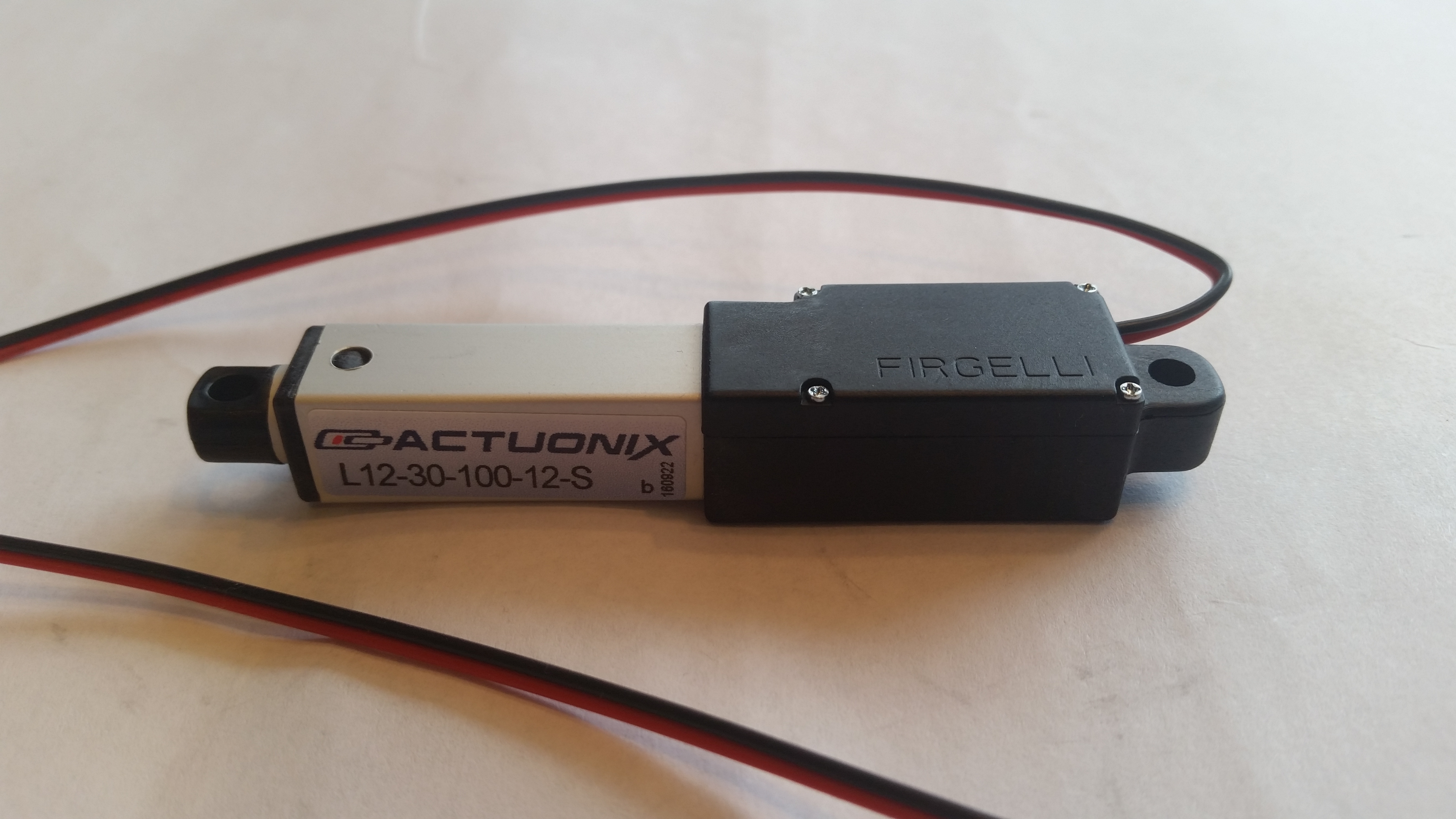 Firgelli/Actuonix L12-S mini-Actuator for Taxi Light | A Long EZ Push