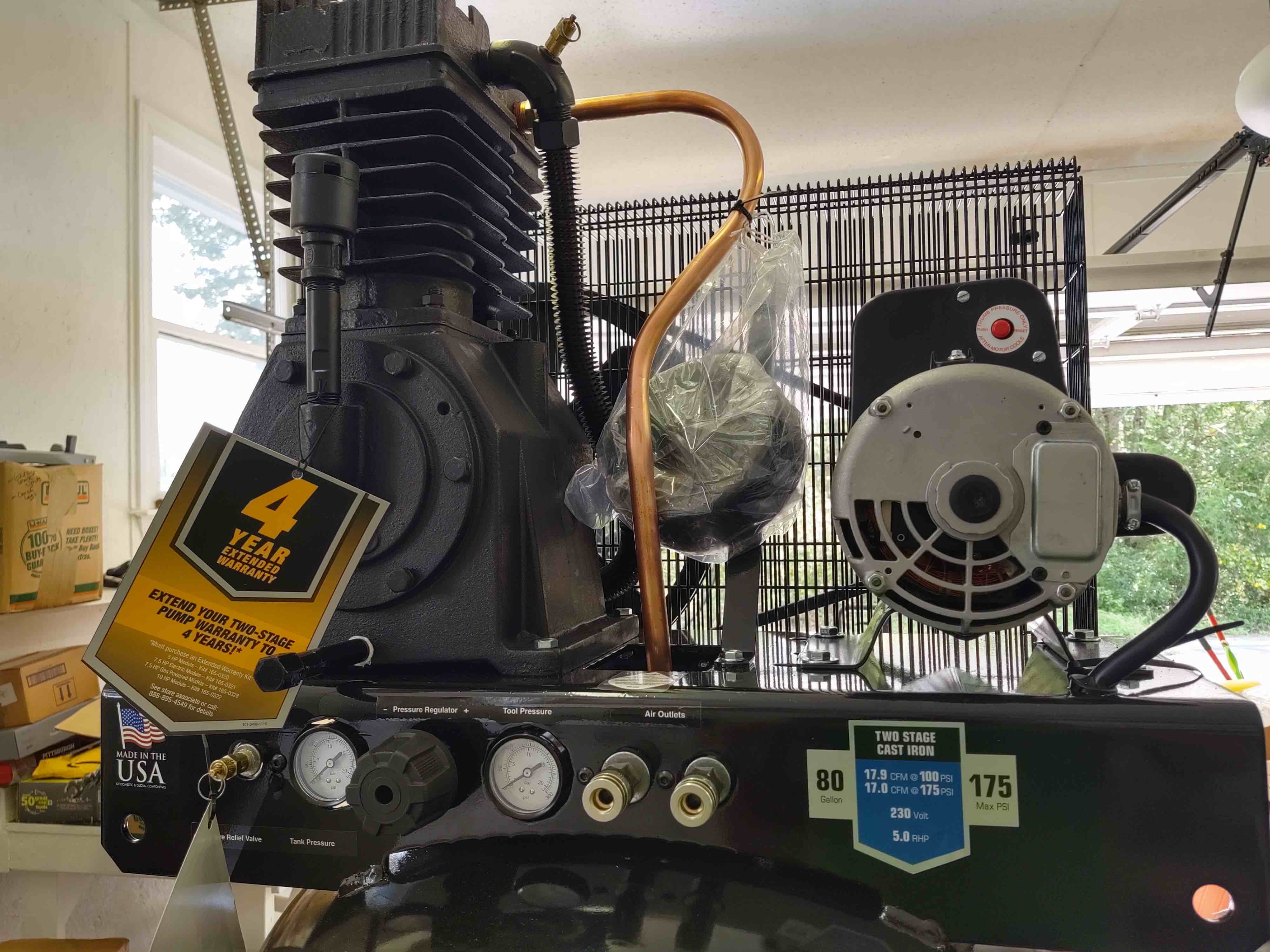 New compressor control panel & specs | A Long EZ Push