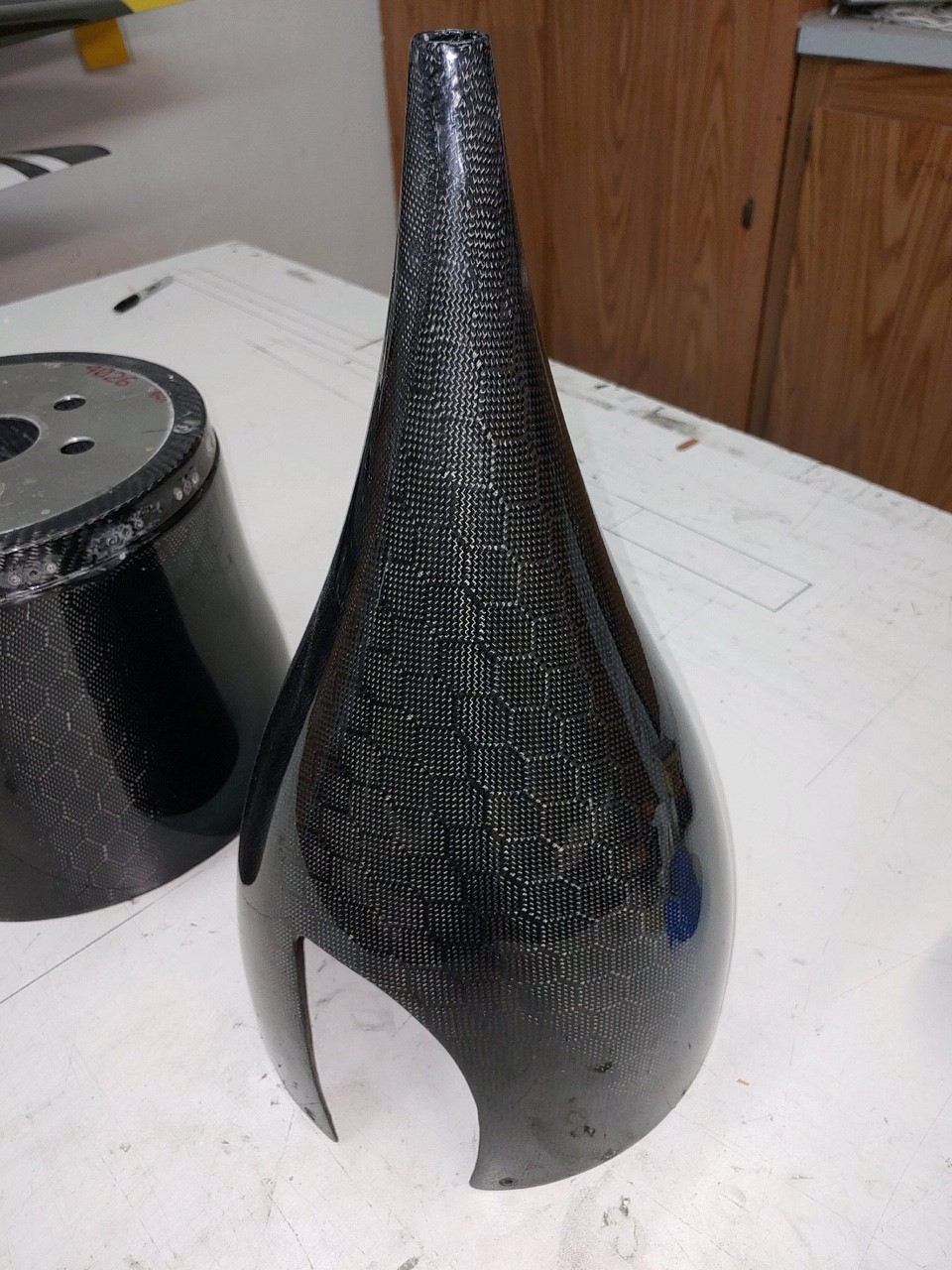 Catto’s carbon fiber spinner & flow guide | A Long EZ Push