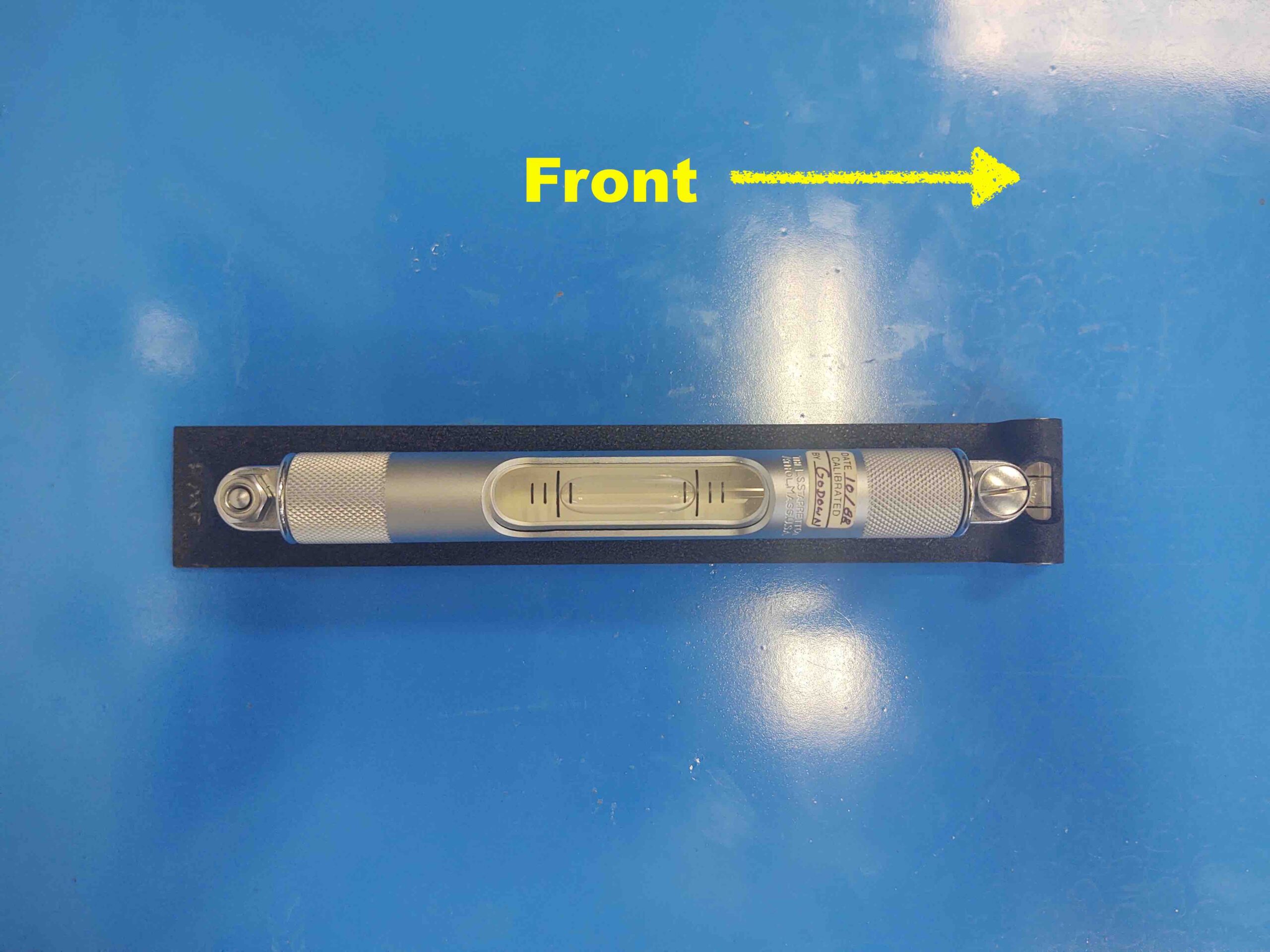 Mill leveling: middle, front-to-back | A Long EZ Push